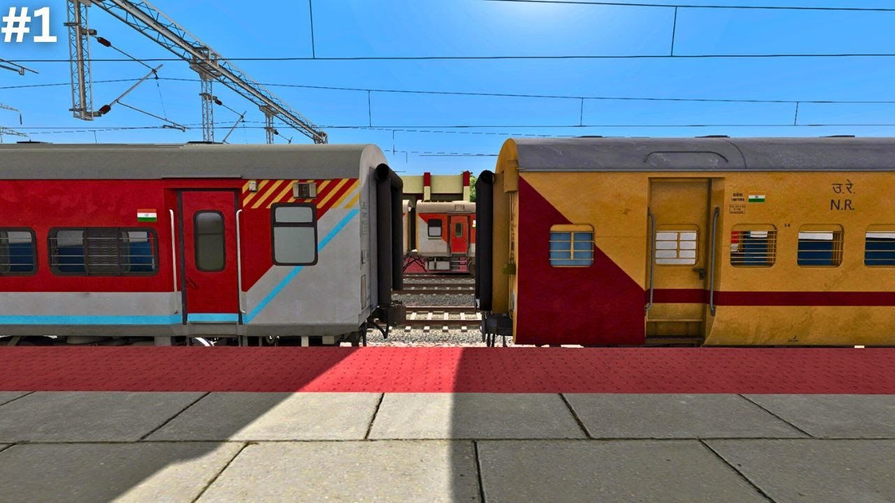 LHB RED COUPLING ICF UTKRISHT COACH | BUMPY RAILROAD | Train Simulator ...