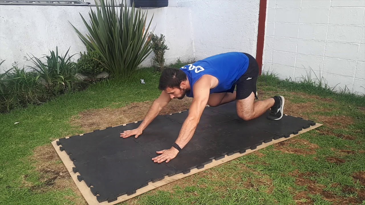 Bear Squat Push-Ups - YouTube