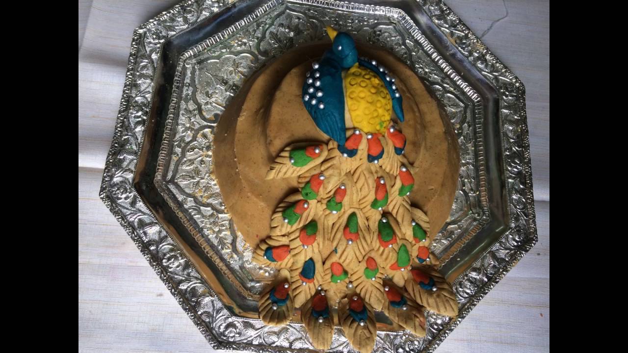 TEEJ SPECIAL Peacock Design | Sattu Decoration | Rajasthani Satu Recipe ...