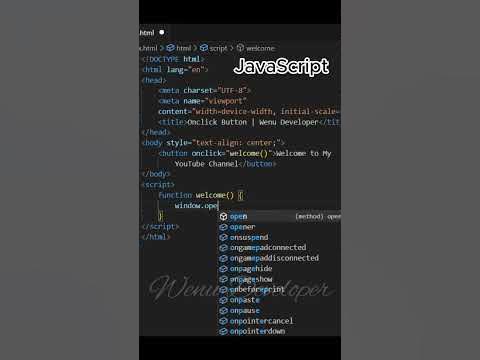 | Onclick Button using HTML and CSS | Wenu Developer || #short22 #html #css #javascript #button ...