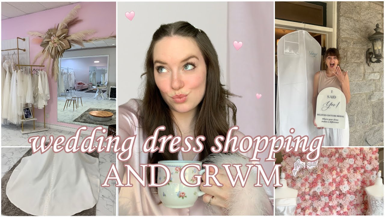 GRWM, Wedding Dress Shopping & Birthday Dinner - YouTube