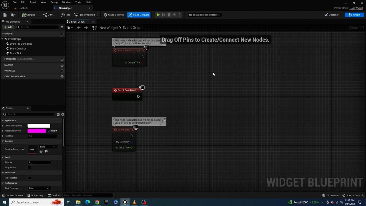 Unreal Engine: Creating Widgets for UI: Graph Editor Mode Windows - YouTube