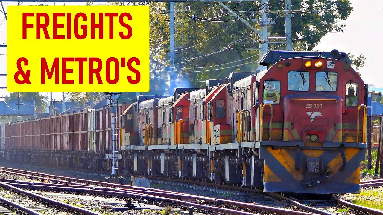 Various TRANSNET Freights & METRORAIL Commuter Sets - YouTube
