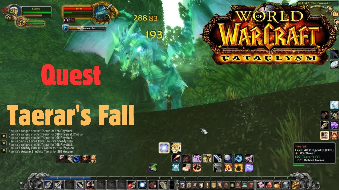 Quest Taerars Fall Wow Classic Cataclysm Youtube