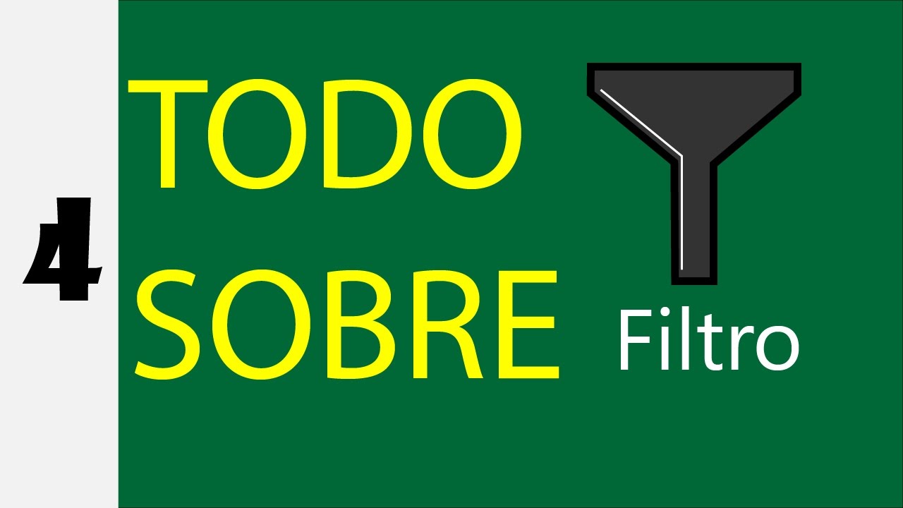 4 Filtrado básico de datos con reglas en Excel 2016 - YouTube