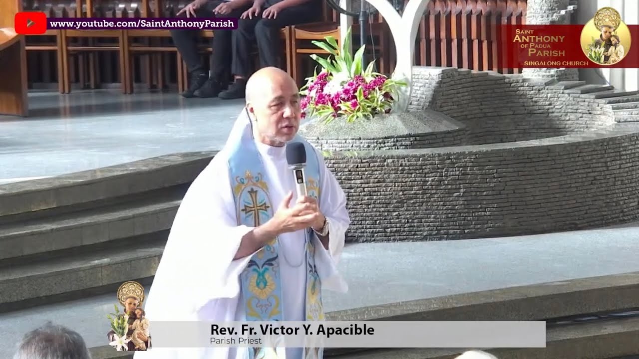 Homily of Rev. Fr. Victor Y. Apacible | Annunciation of the Lord | 7:30 ...