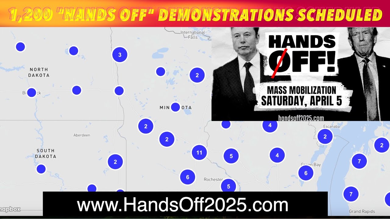 More Than 1,200 "Hands Off" Demonstrations Planned Across The United ...