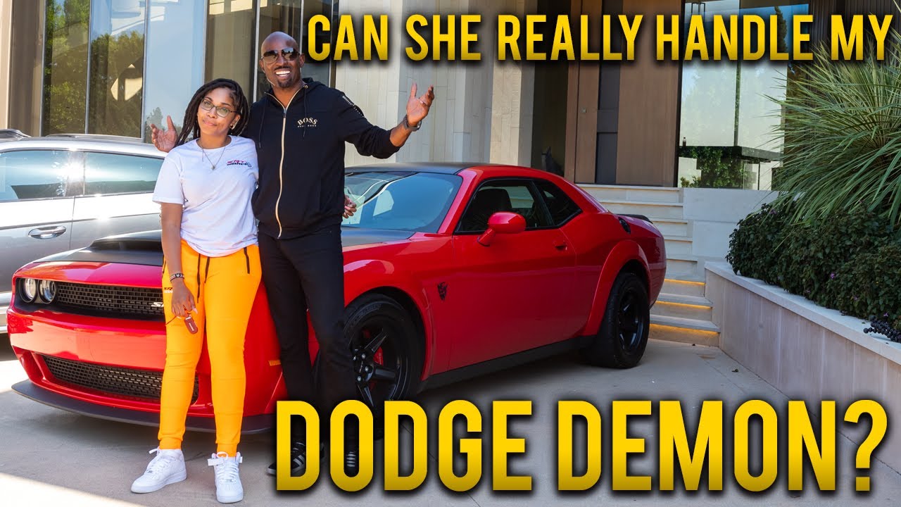 How well can a girl really drive my Dodge Demon?🤔 with @SRT BREE - YouTube
