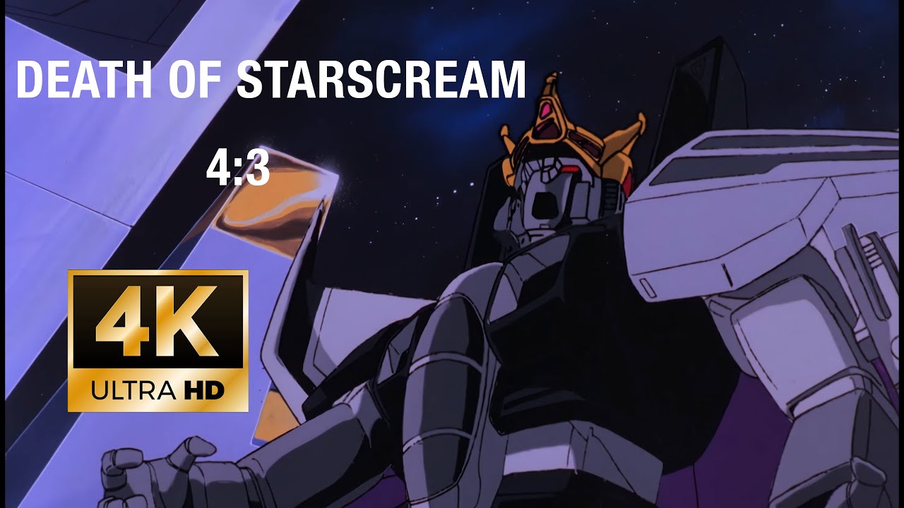 Death of Starscream 4k AI Upscaled Fullscreen 4:3 Version (No Noise ...