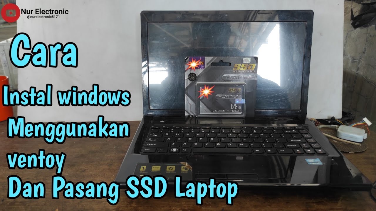 Cara instal windows menggunakan ventoy dan upgrade SSD laptop - YouTube