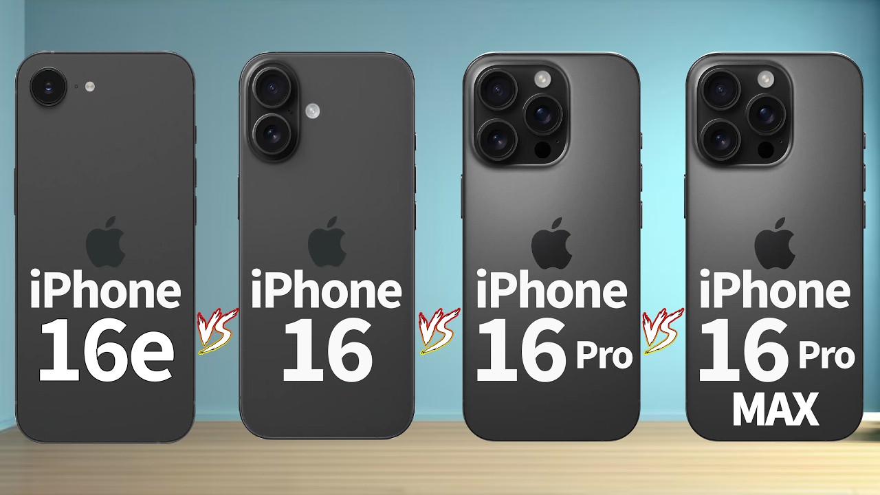 iPhone 16e vs 16 vs 16 Pro vs 16 Pro Max The Ultimate 2025 Showdown You ...