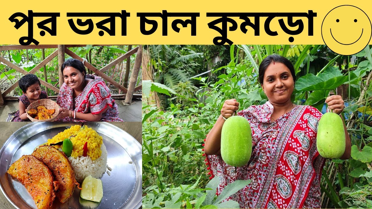 fried stuffed ash gourd Bengali vegetarian recipe | হারিয়ে যাওয়া পুর ...