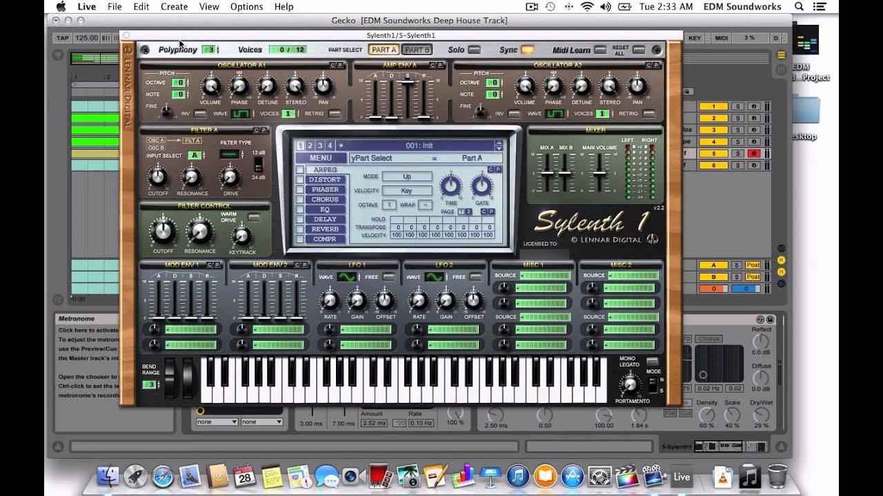 Tutorial - How to make Oliver Heldens 's Gecko Bass with Sylenth1 - YouTube