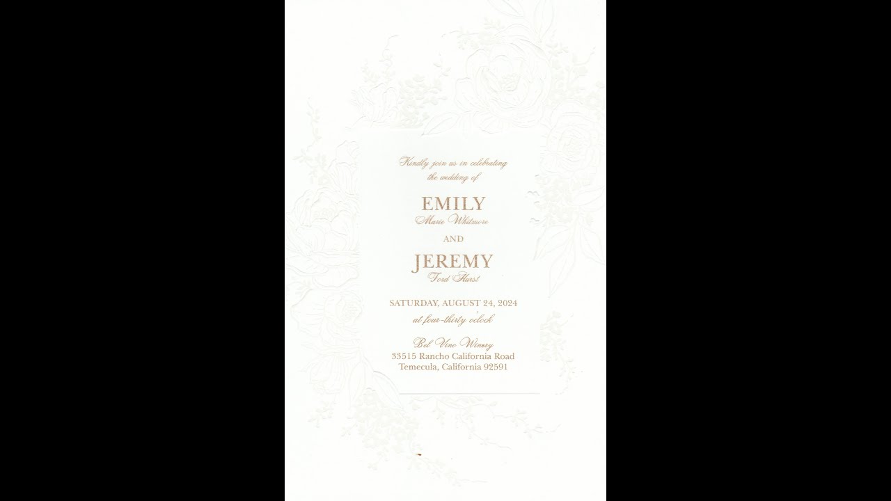 Highlights of Emily's & Jeremy's Wedding! - YouTube
