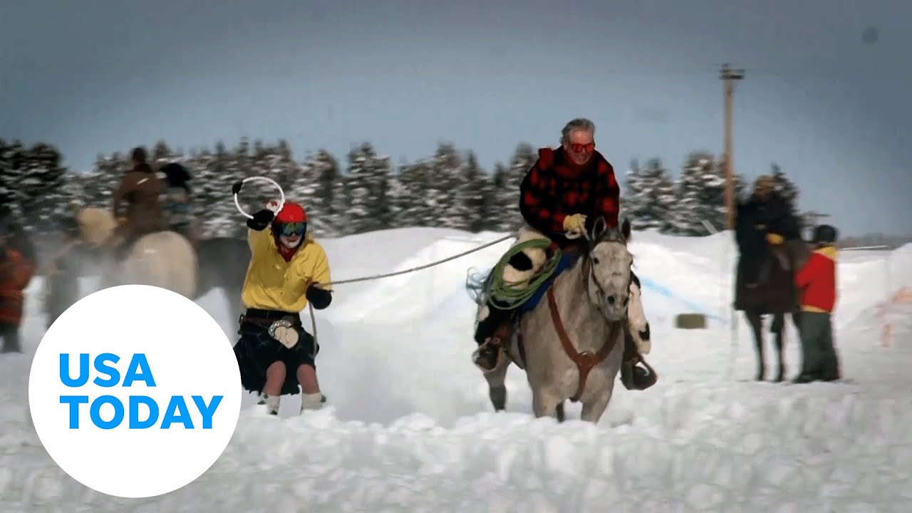 Skijor games: Mixing skiing, equestrian and furniture in Canada | USA ...