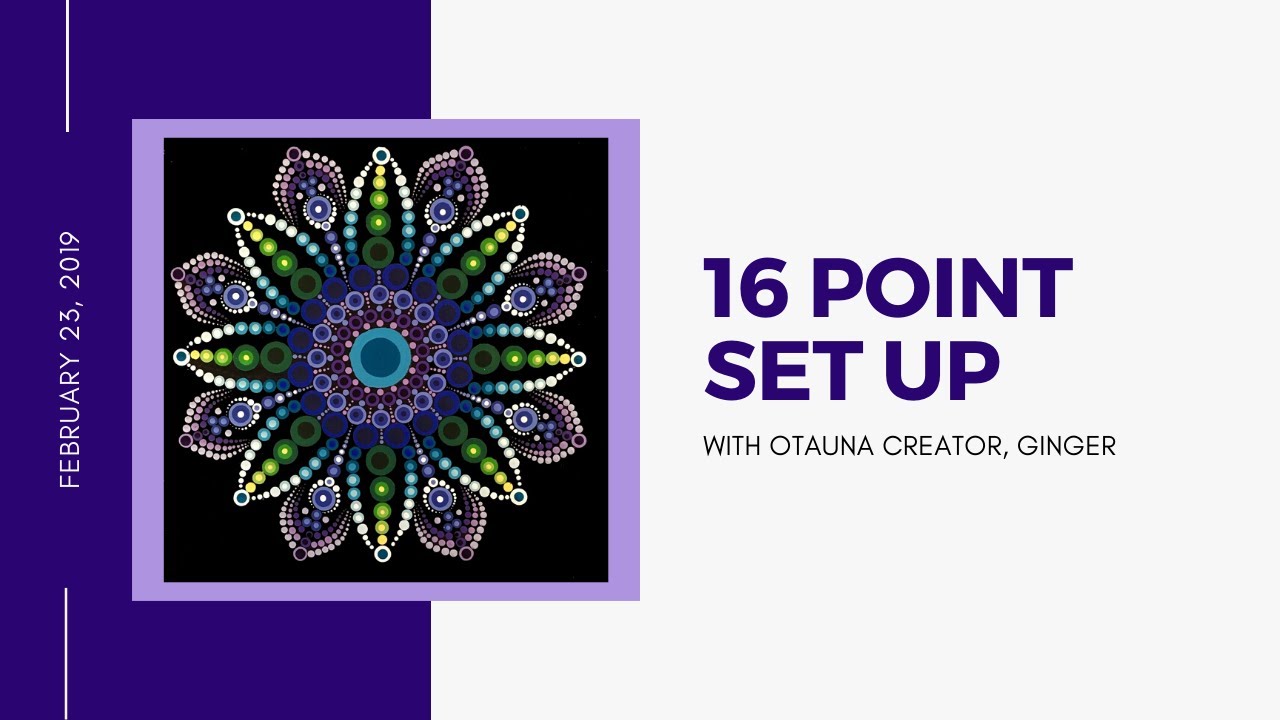 How to set up a 16 POINT MANDALA - YouTube