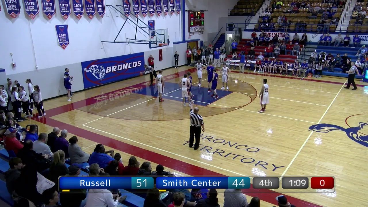 Smith Center Redmen Vs.Russell Broncos Amos Morris Classic - YouTube