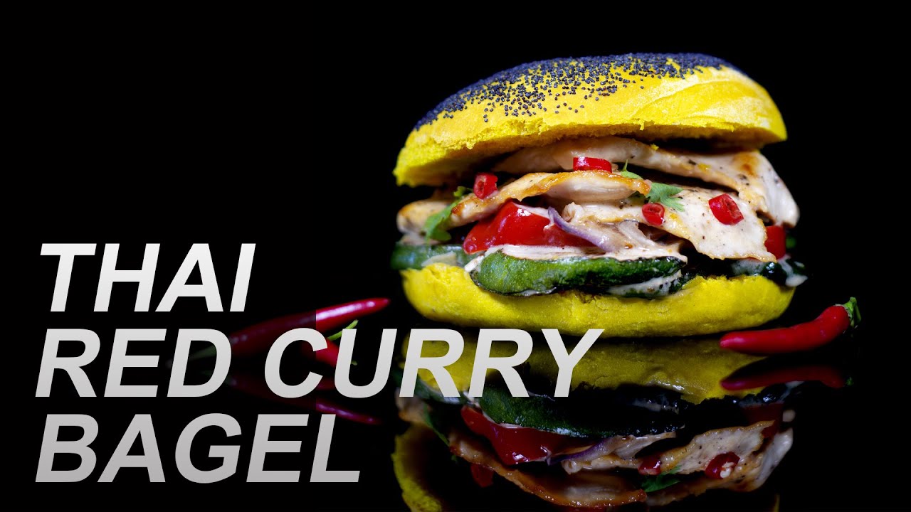 Cinematic B Roll - Thai Red Curry Bagel - YouTube