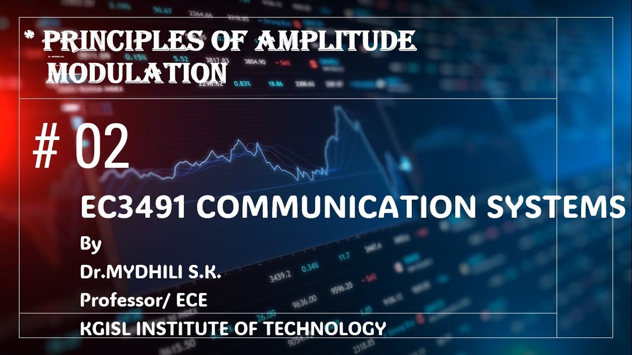 2. PRINCIPLES OF AM II MODULATION - TYPES I AM EQUATION - BW - SPECTRUM ...