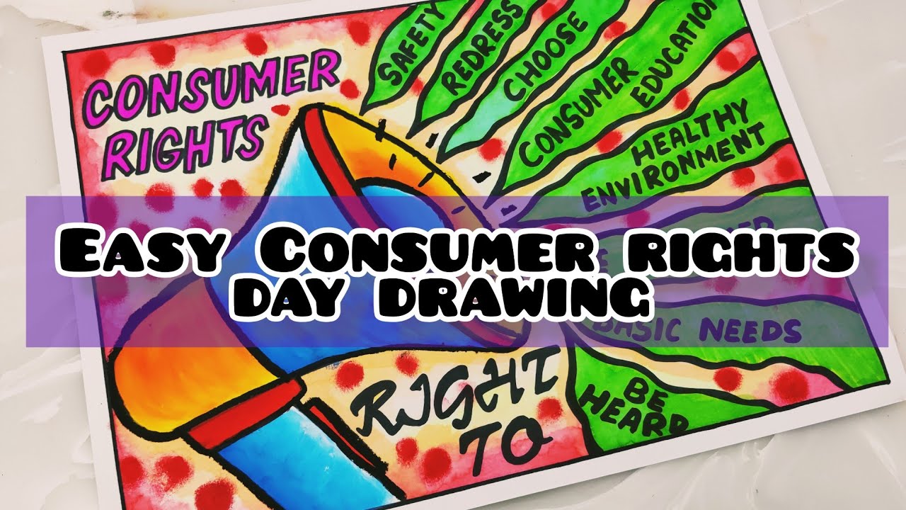 World consumer rights day drawing/consumer rights day poster/national ...