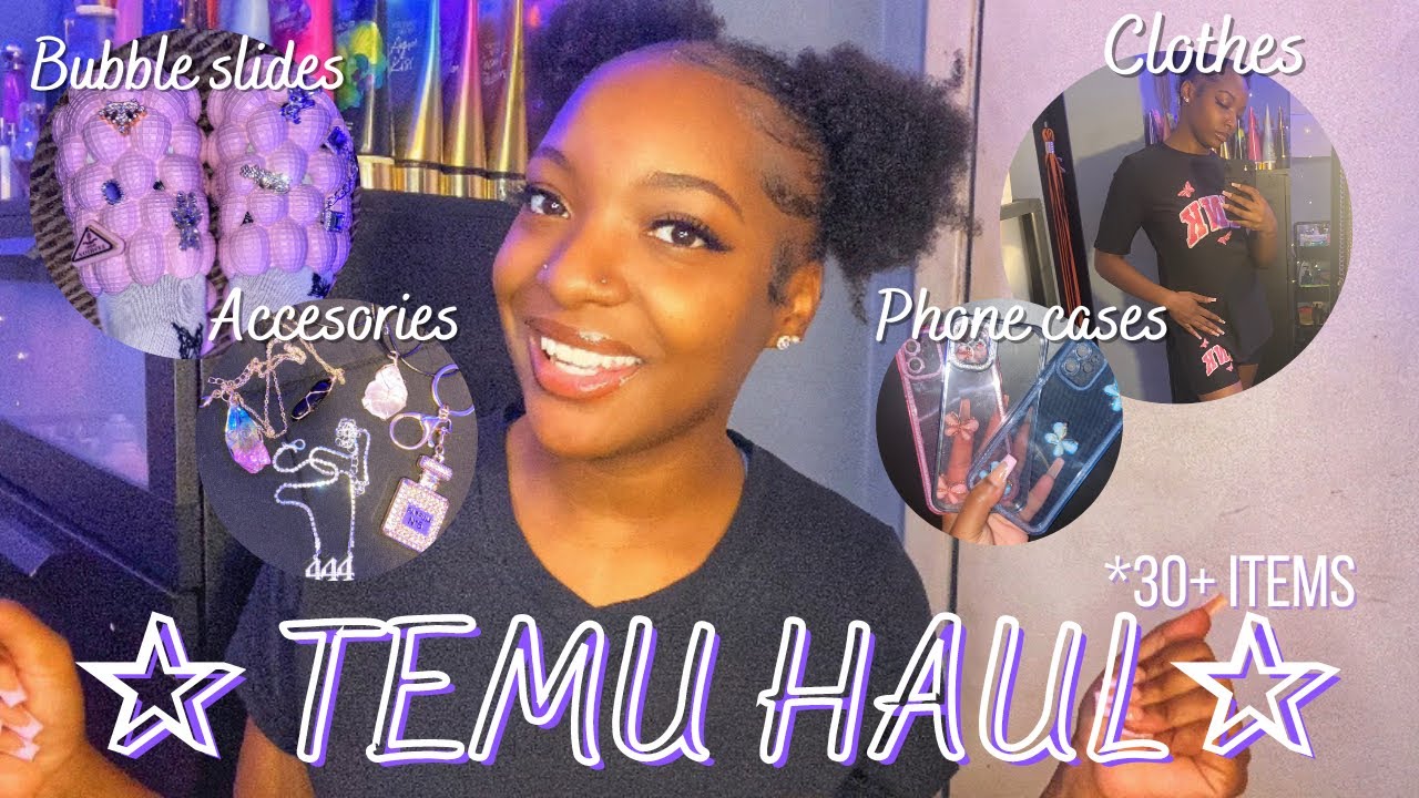 Huge Temu Haul | 30+ items | bubble slides + phone cases + accessories ...