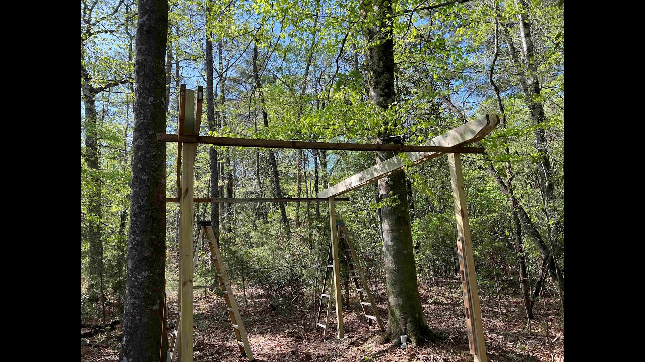 A DIY how to build a treehouse video. Part 1 - YouTube