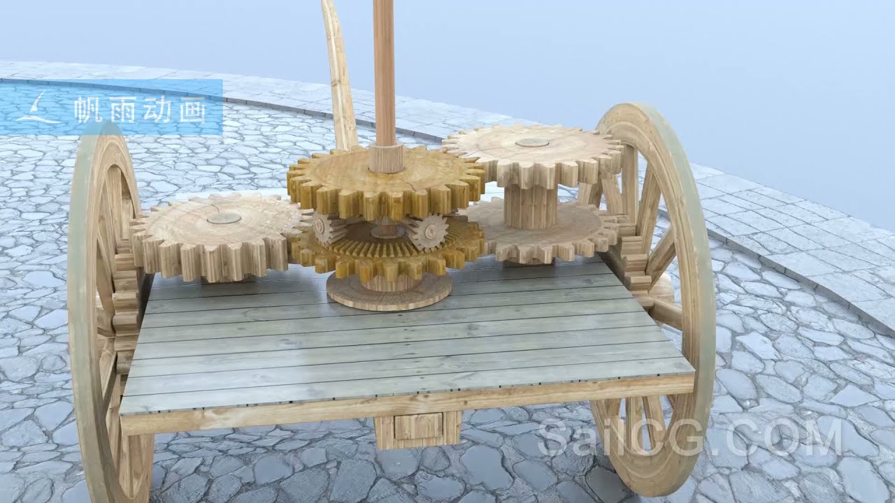 Ancient Chinese Machinery | South Pointing Chariot(differential gear ...