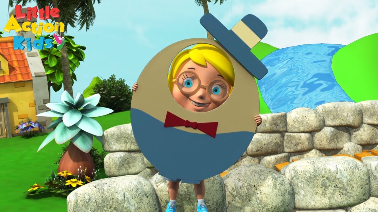 Humpty Dumpty Sat on a Wall 🏰 | Popular Nursery Rhymes Songs | Sing ...