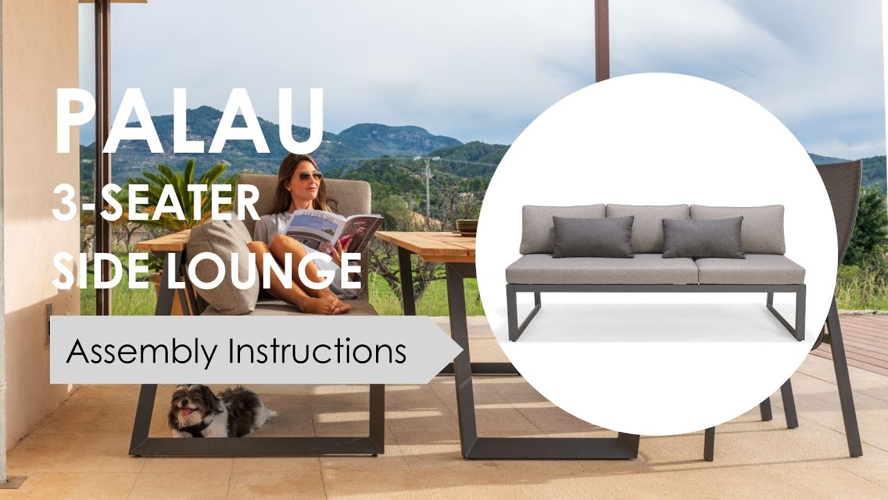 Palau 3-seater Side Lounge - LifestyleGarden® - YouTube