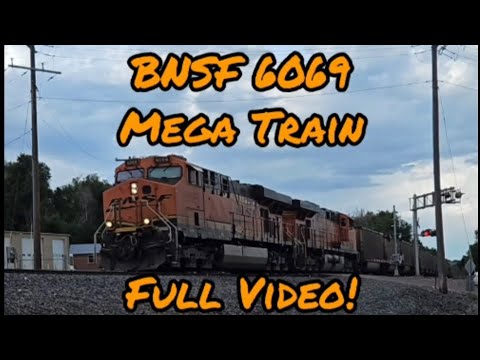 BNSF 6069 Mega Train 247 Coal Cars 8 Locomotives || Full Video! - YouTube