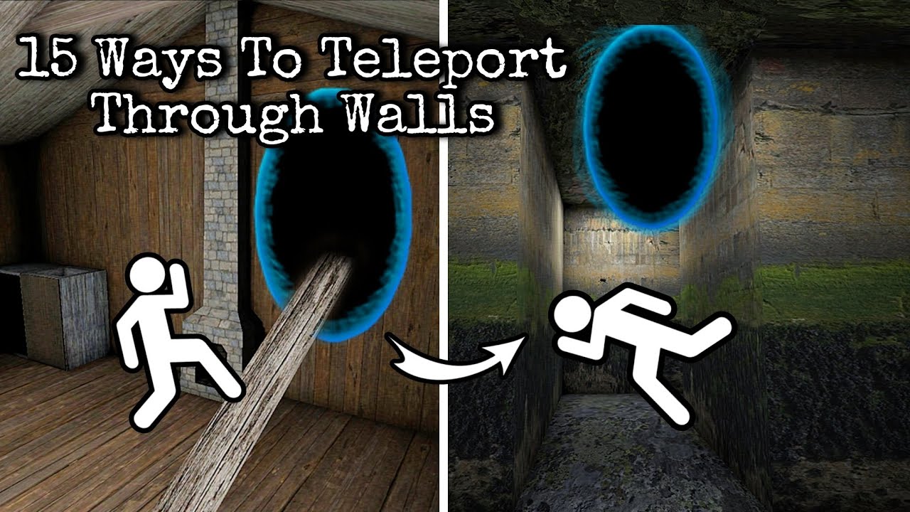 15 Ways To Teleport Through Walls In Granny v1.8.2 - YouTube