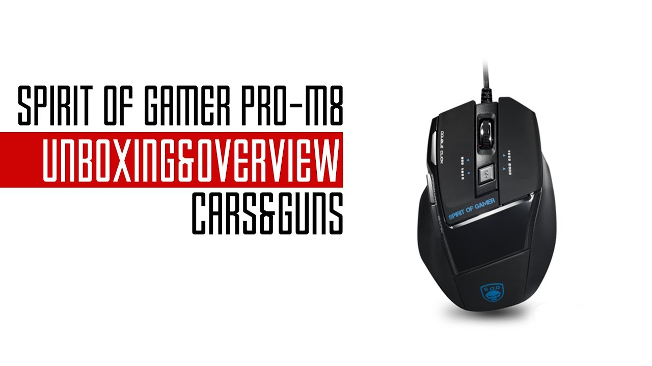 Spirit of Gamer Pro-M8 Gaming Mouse Unboxing & Overview - YouTube