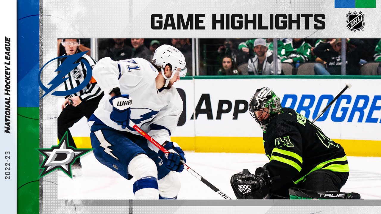 Lightning @ Stars 2/11 | NHL Highlights 2023 - YouTube