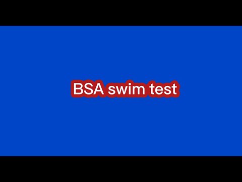 BSA swim test - YouTube