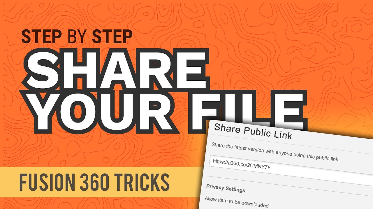 How to Share a Fusion 360 File | Share public link in Fusion 360 - YouTube