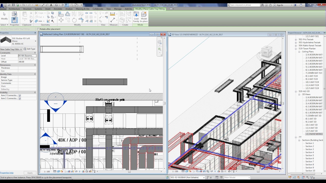 Revit MEP Busbar Çizimi - YouTube