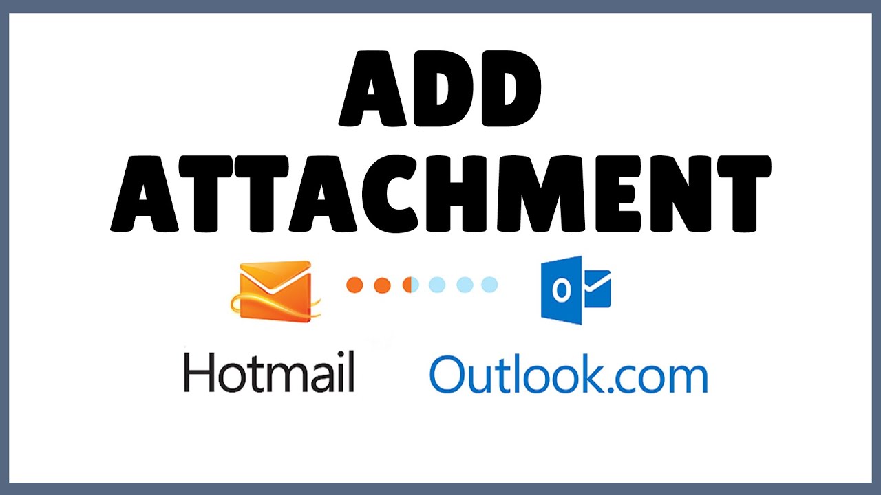 How to Add Attachment on Hotmail Email - YouTube