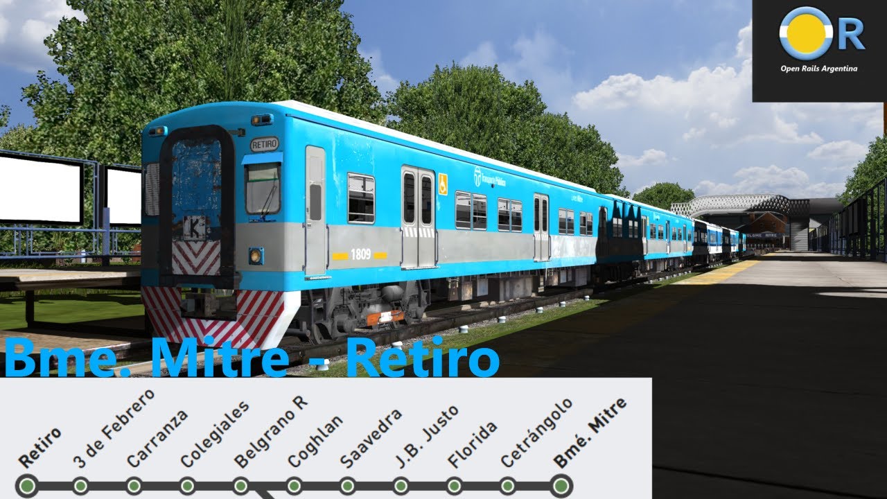 Toshiba Chapa K UGOMS Bme.Mitre - Retiro Open rails Argentina - YouTube