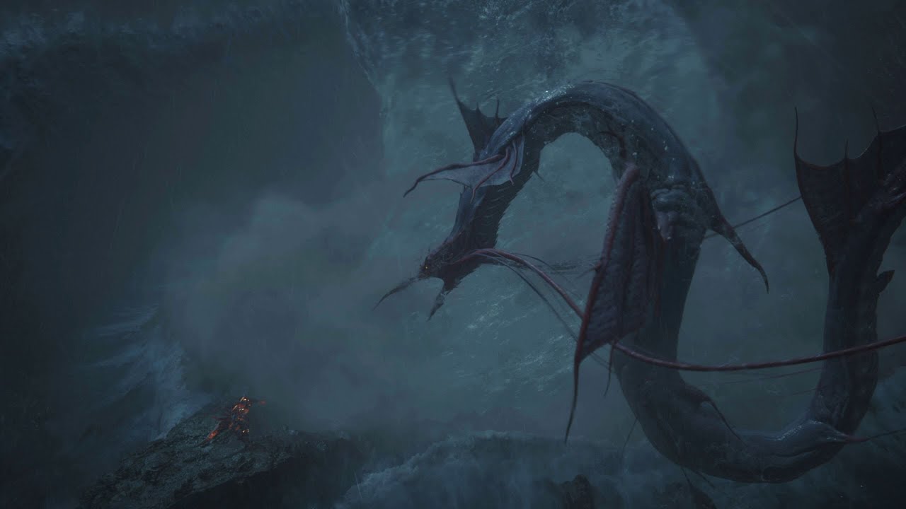 Final Fantasy 16 - The Rising Tide DLC - Leviathan Boss Fight - YouTube