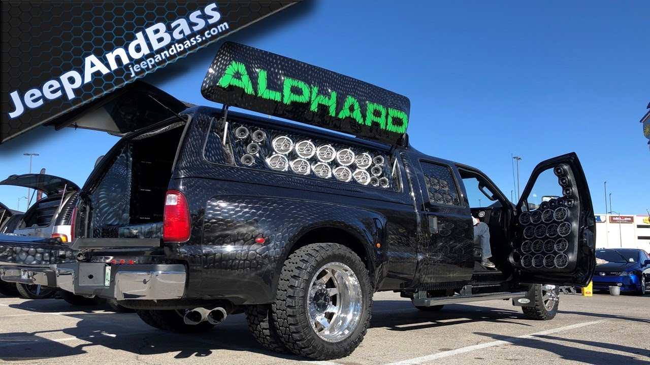 Alphard Demo Rig (70,000 watts on 12 15s)!! - YouTube