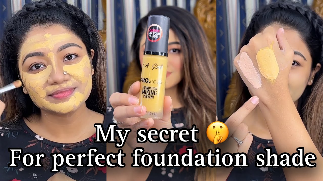 Secret of my PERFECT FOUNDATION SHADE 🤫 LA.Girl Cosmetics Foundation ...