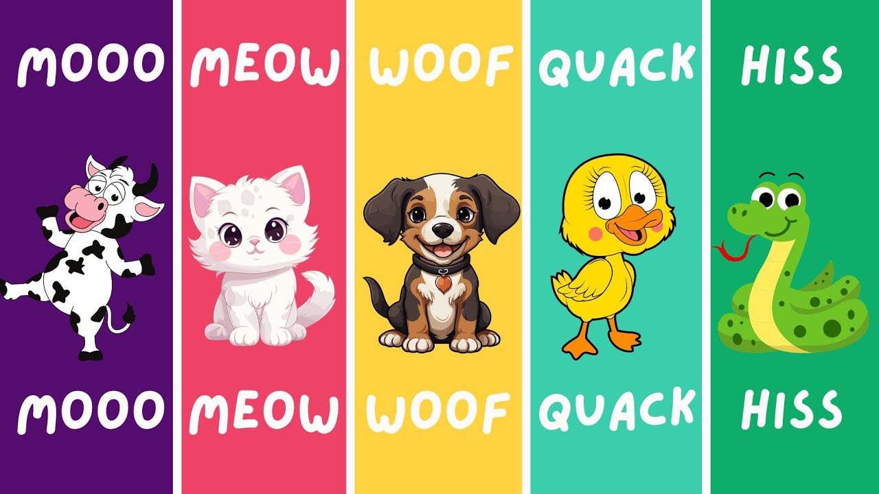 Animal Sounds For Kids | Animal Sounds | Learning for Kids | Preschool ...