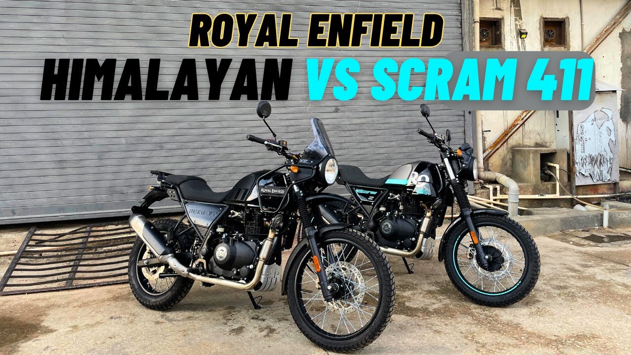 2023 RE Himalayan vs Scram 411 - Detailed Comparison⚡ - YouTube