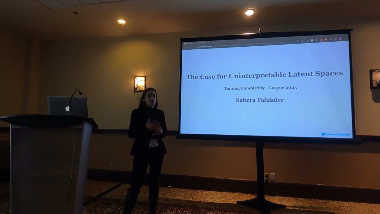 Taming Complexity Cosyne 2023 - Sabera Talukder - YouTube