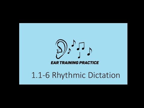 1.1-6 Rhythmic Dictation Exercise - YouTube