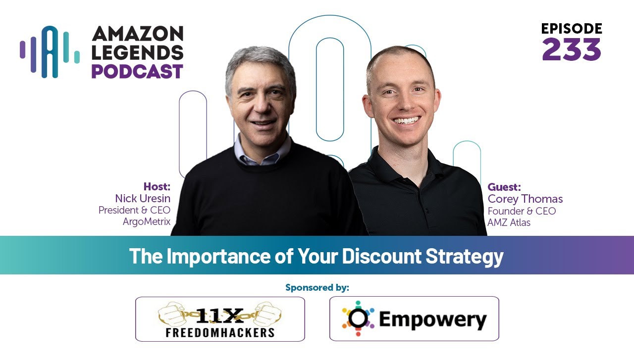 The Importance of Your Discount Strategy - Corey Thomas - Amazon Legends - Episode #233 - YouTube