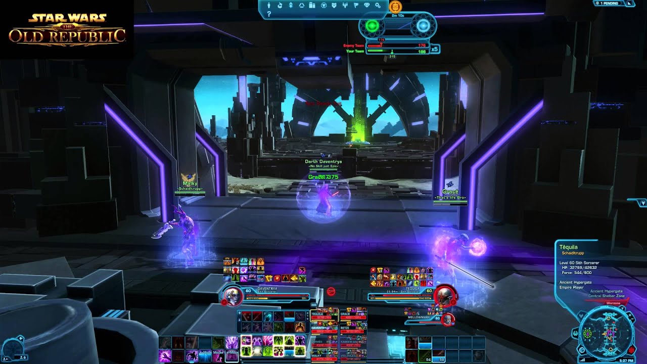 SWTOR T3 M4 PvP Sith Sorcerer Corruption 2015 06 03 1 Ancient Hypergate ...
