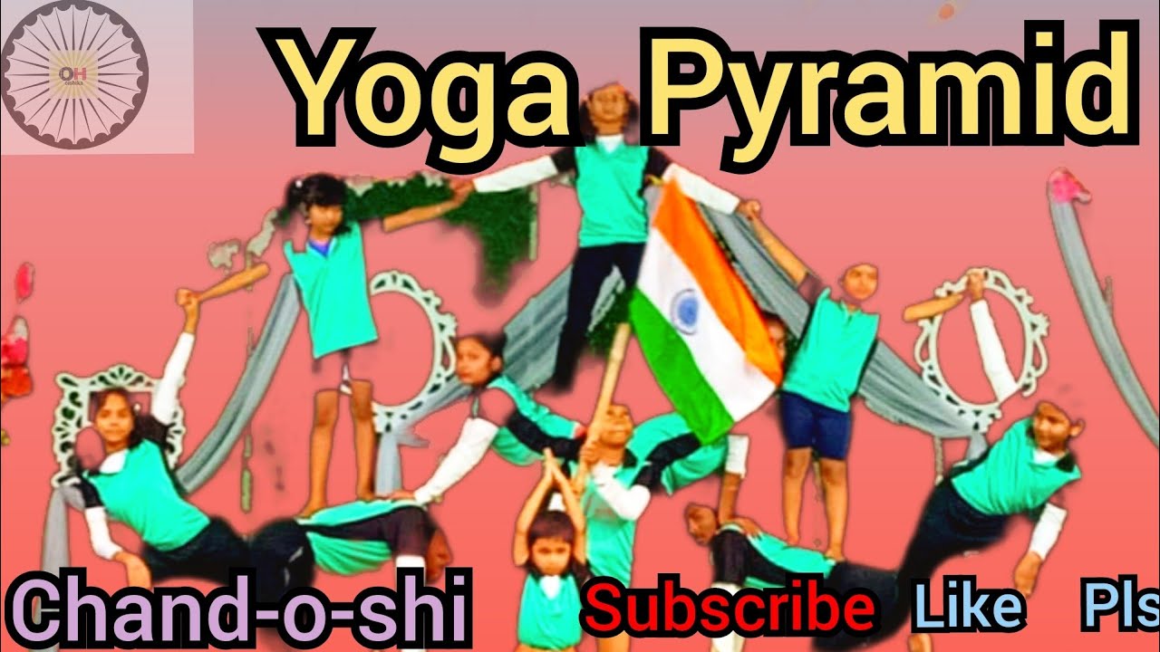 Yoga Pyramid for Independence day|| Pyramid formation by students ...