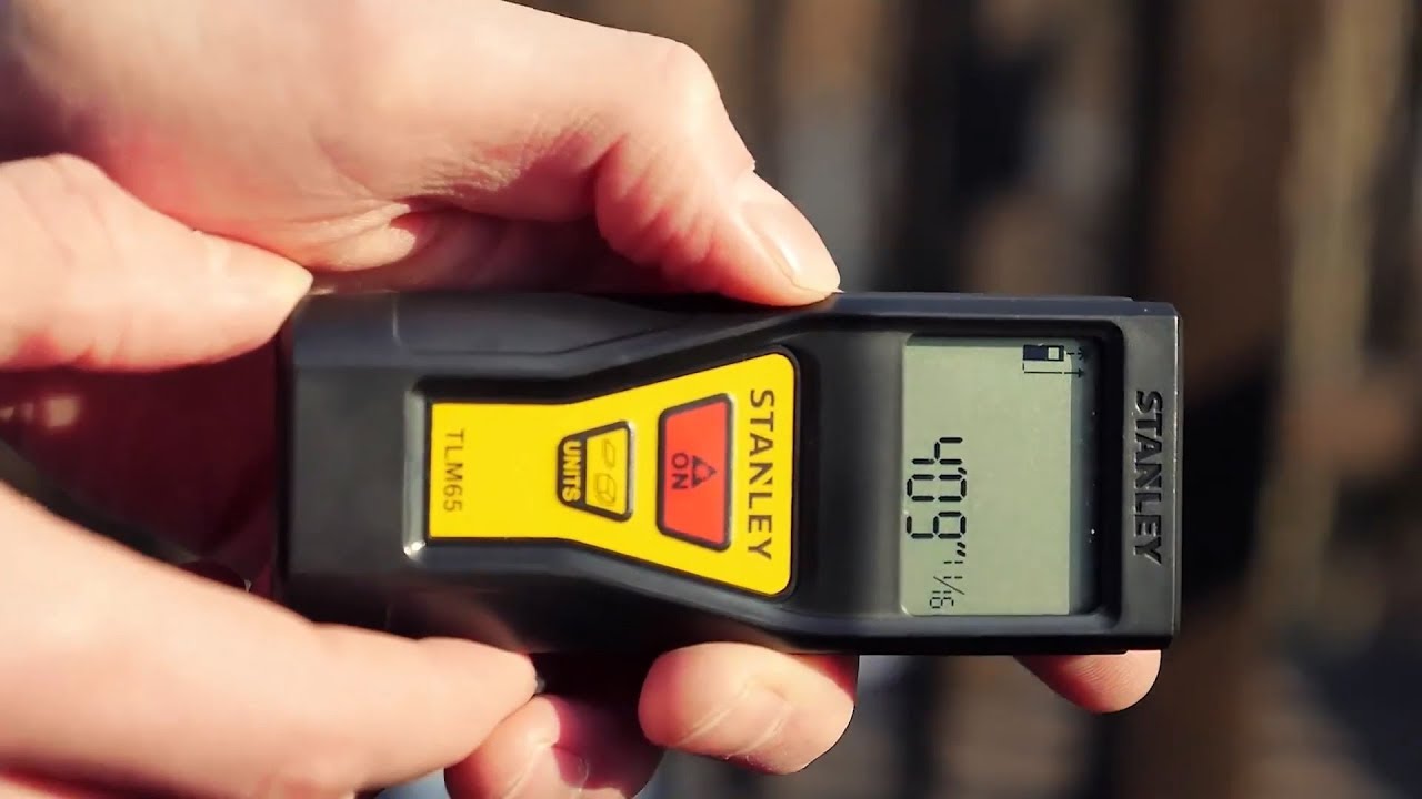 Stanley Laser Distance Measurer TLM65 - YouTube