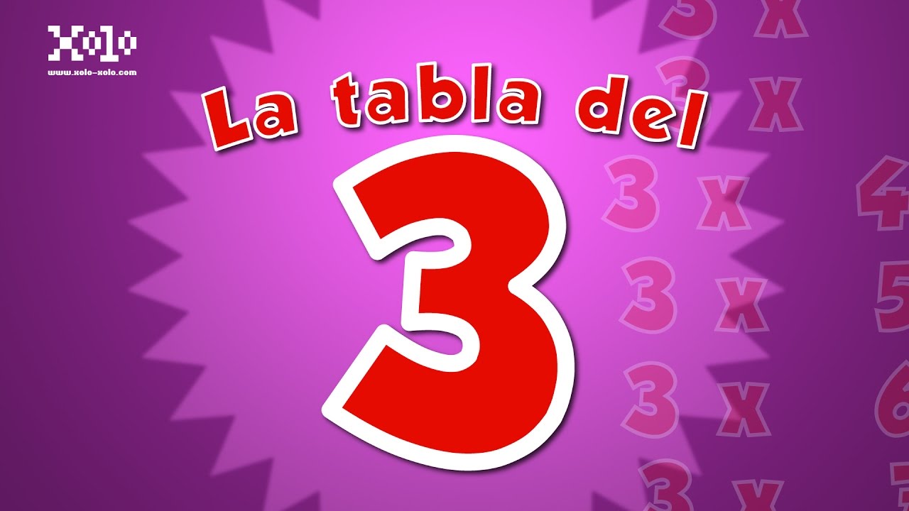 La tabla del 3 - Videos Aprende - YouTube